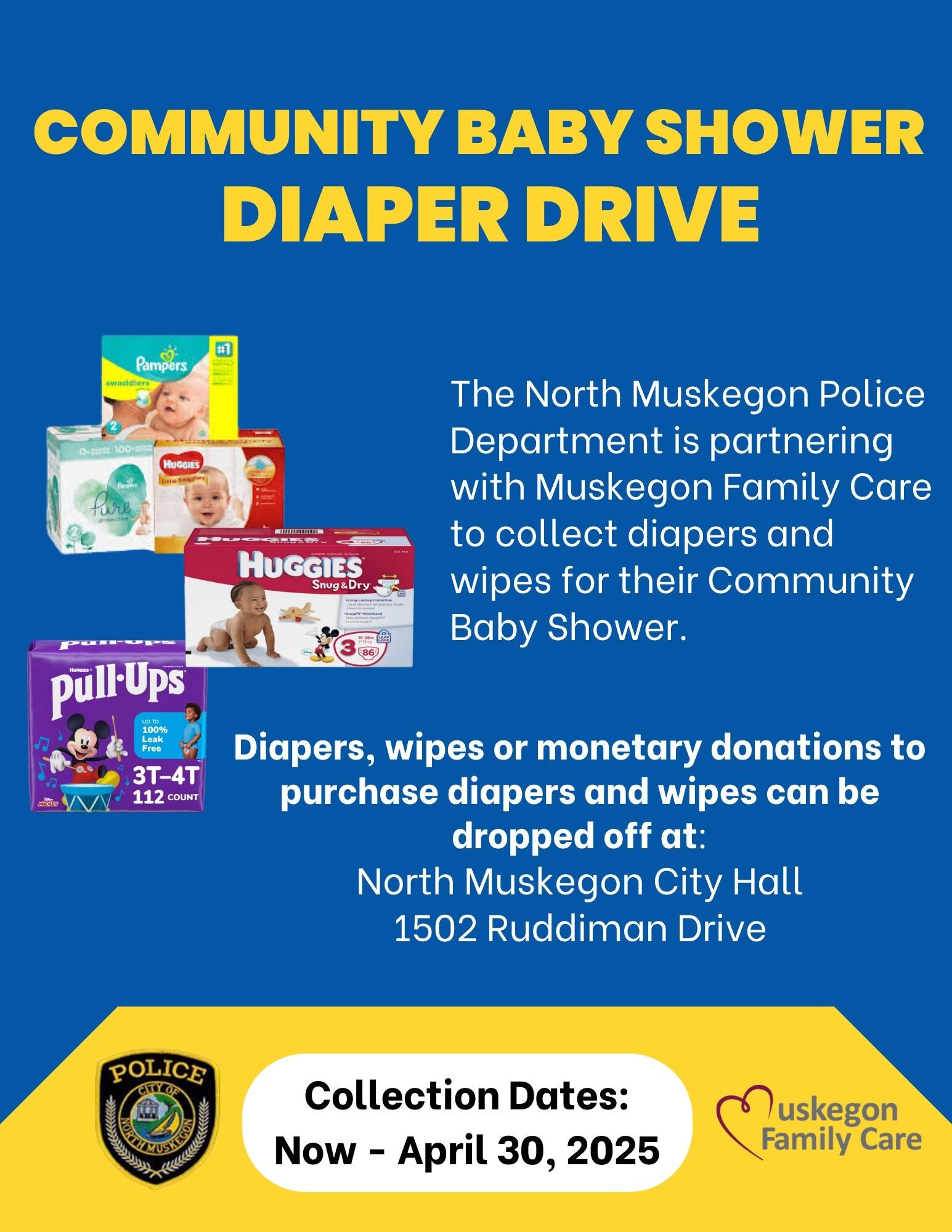 Community Baby Shower Diaper Drive